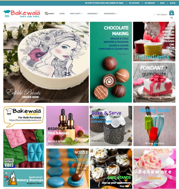 Bakers supply online store